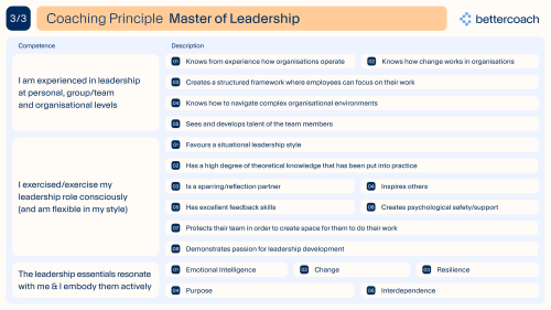 Our 3 Coaching Principles - bettercoach - EN